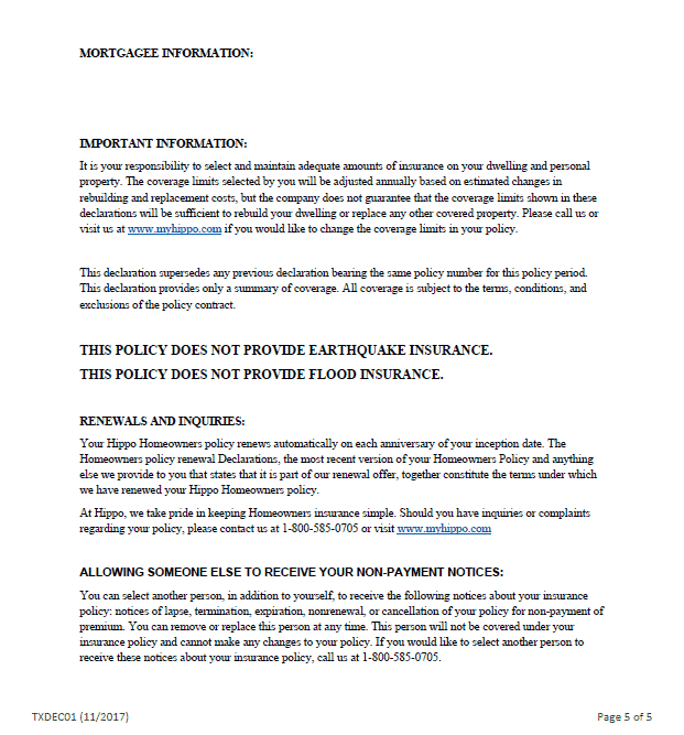 What Is A Homeowners Insurance Declaration Page? // Explained In ...